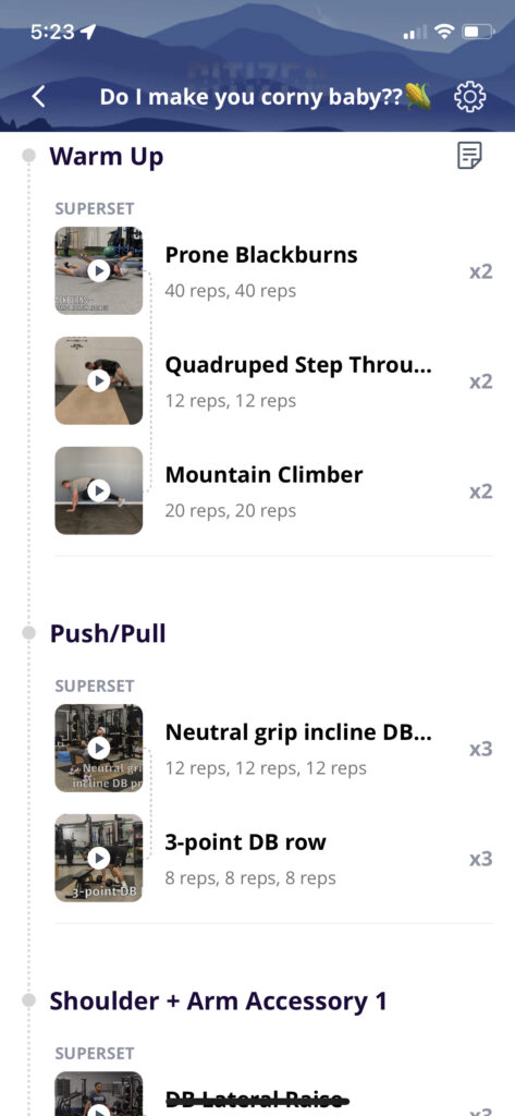 Training Support - Citizen Athletics